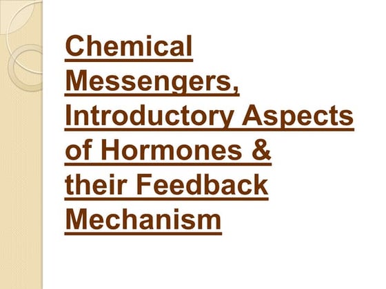 feedback mechanism.pptx | Hormonal Disorders | Endocrine and Metabolic ...