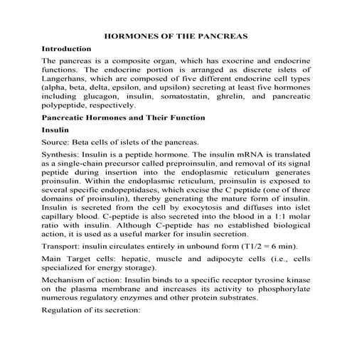 GLP 1 E GIP: DIFERENÇAS E SEMELHANÇAS | PDF