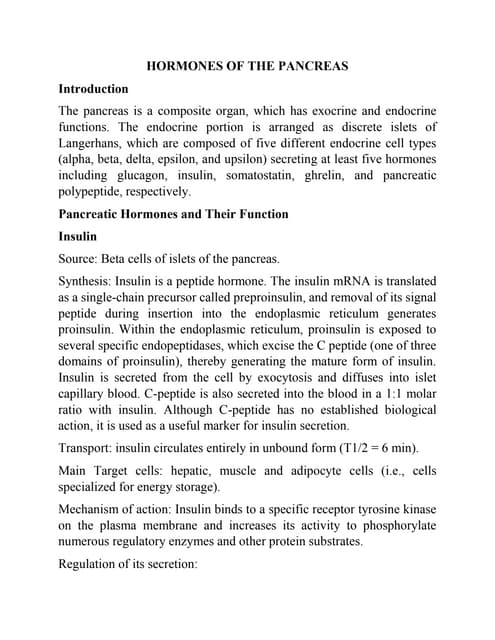 Islets of langerhans | PPTX | Endocrine and Metabolic Diseases ...