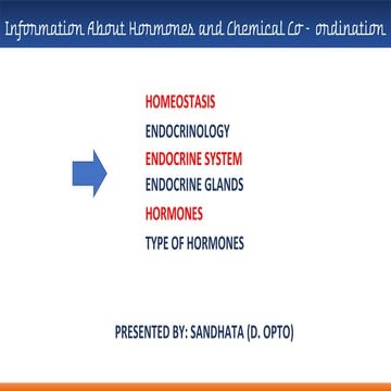 Endocrine system and type of hormones | PPT