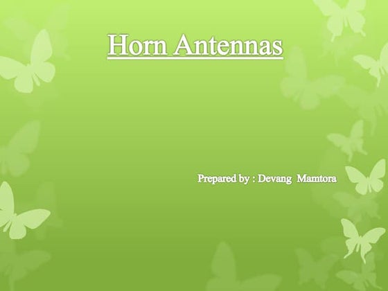 Design and Application of Biconical Antenna | PPTX | Physics | Science