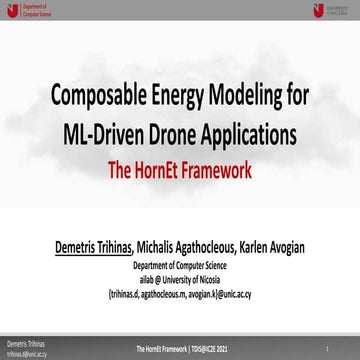 Composable Energy Modeling for ML-Driven Drone Applications | PPT