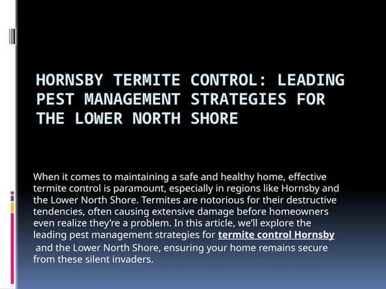 Implementing Expert Termite Pest Control Methods | PDF