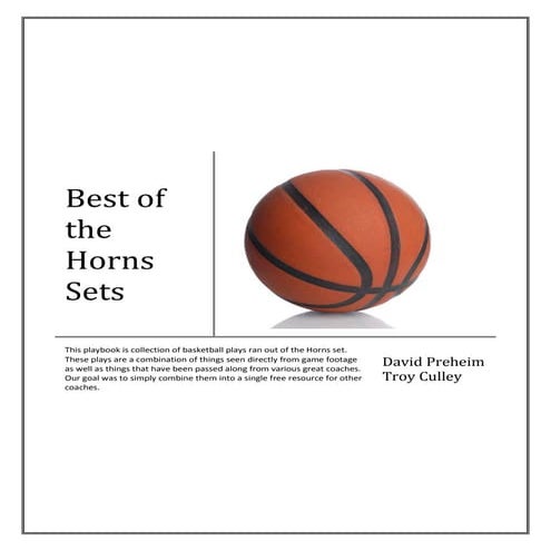 Basketball Plays - Best of the Horns Set Plays - Multiple Variations | PDF