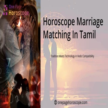 Horoscope Marriage Matching in Tamil – Vedic Wisdom for Modern Matches ...