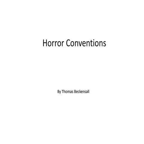 Horror | PPT