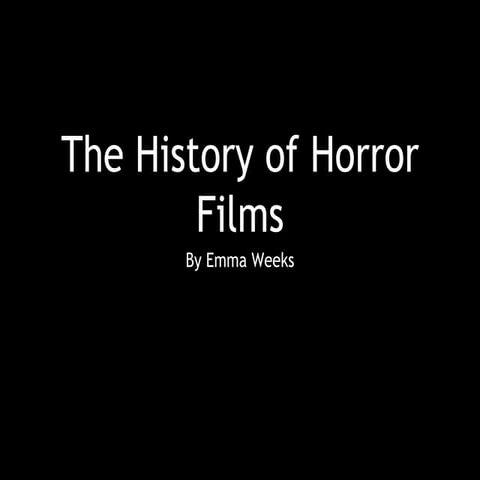 Horror timeline | PPTX