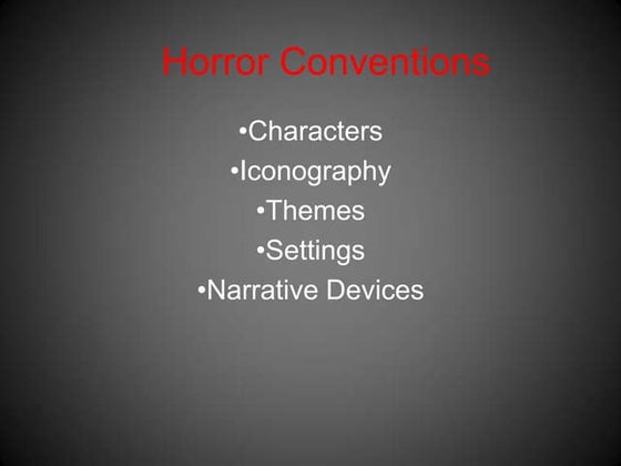 Codes and conventions in the horror genre | PPT