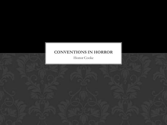 Horror mindmap | PPT