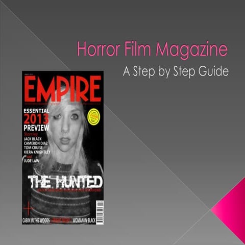 Horror film magazine step by step | PPTX