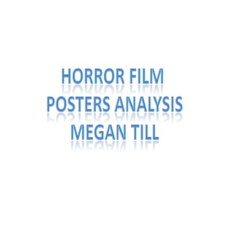 Horror film analysis | PPTX