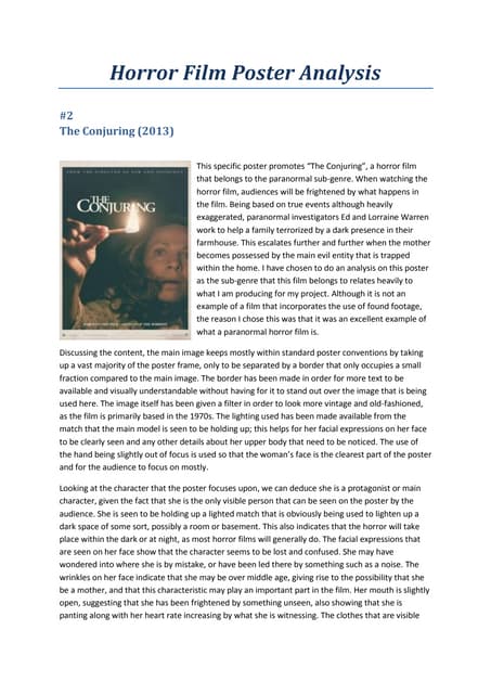 The Cabin in the Woods Poster Analysis | PPTX | Genres