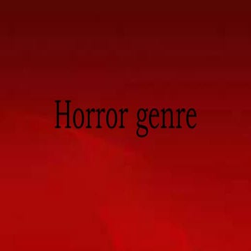 Horror genre