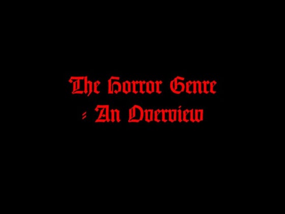 What is horror | PPTX