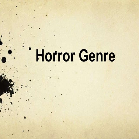 Horror genre presentation2