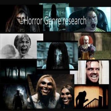 Codes and conventions in the horror genre | PPTX