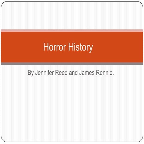 Horror history | PPT