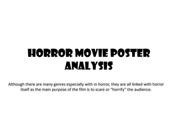 POSTER ANALYSIS - THE UNBORN | DOCX | Horror | Genres