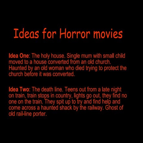 Horror Movie Powerpoint | PPT