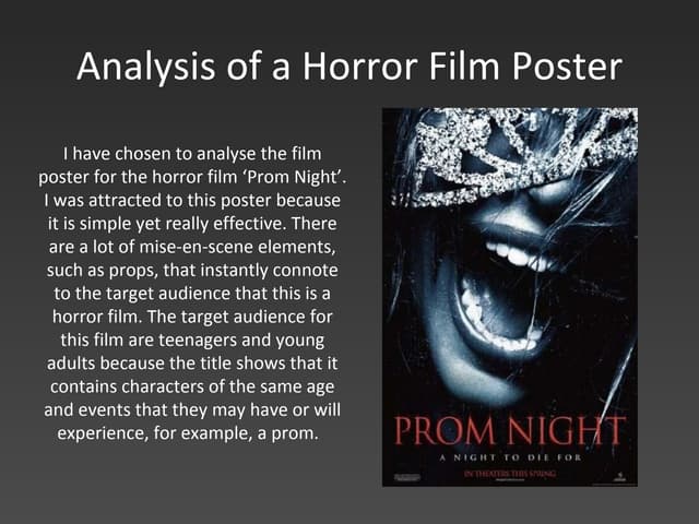 Scream film poster analysis | PPTX