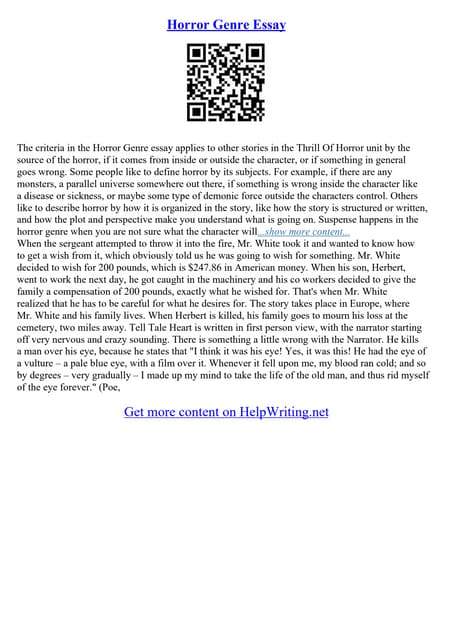 Writing Horror | PDF