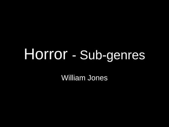 Iconography | PPTX | Horror | Genres