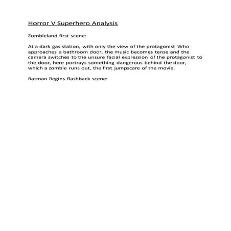 Short film Analysis | DOCX