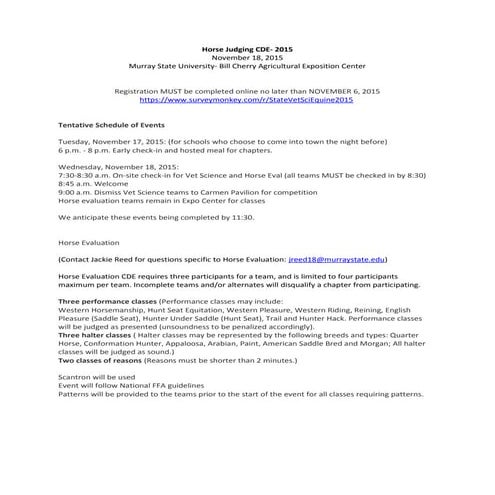 Horse judging-cde-15 | DOC
