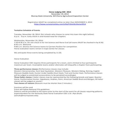 Horse judging cde 14 | PDF
