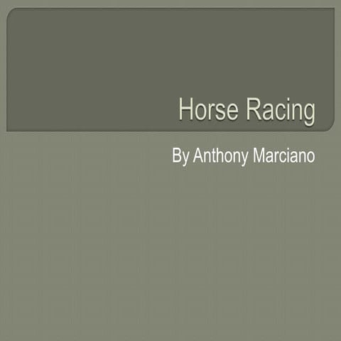Horse racing presentation | PPTX