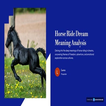 Horse Ride Dream Meaning Analysis and interpretations | PPT