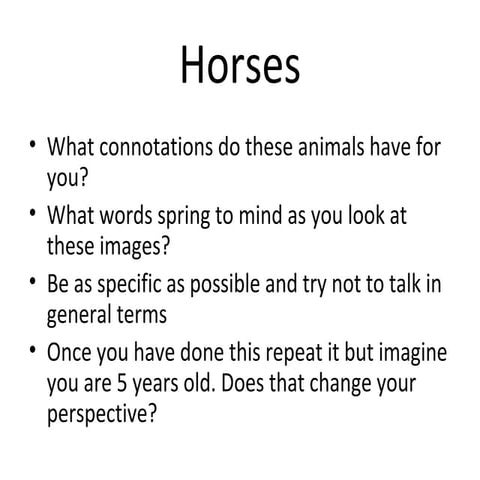 Horses | PPT