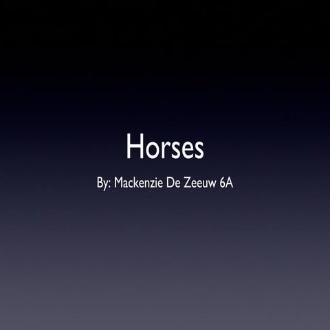 Horses | PPT