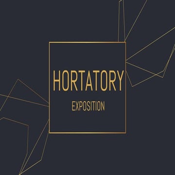 Mastering-Hortatory-Exposition. with it definition, social function and ...