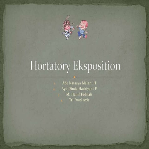 Hortatory eksposition | PPT