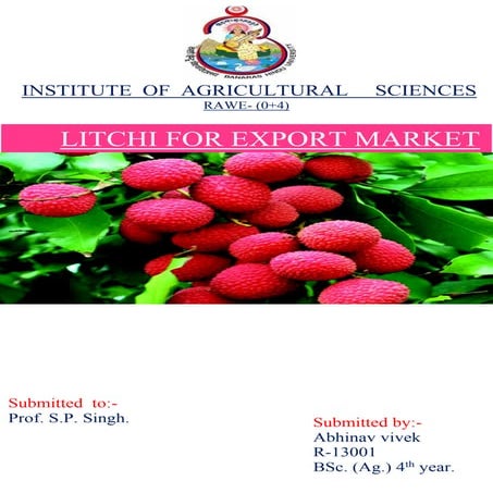 Litchi production for export market | PDF