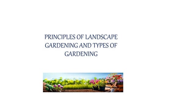 Principles of landscape | PPTX