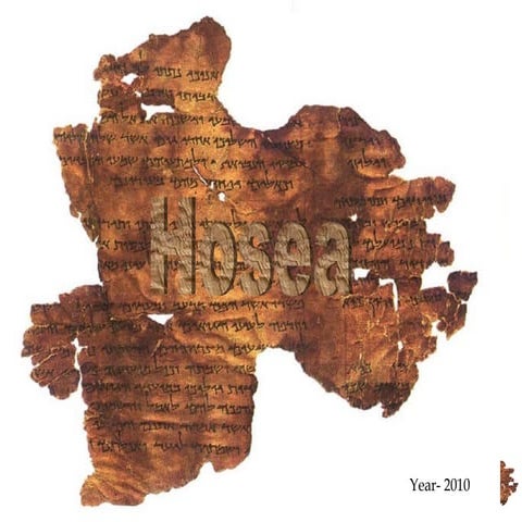 Hosea | PPT | Christianity | Religion & Spirituality