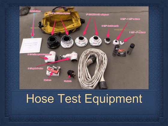 Hose test bench ppt | PPTX | Technology & Computing