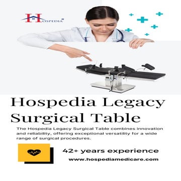 Hospedia Legacy Surgical table - Hospedia Medicare | PDF