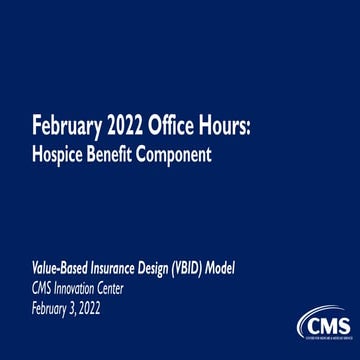 Office Hours: Medicare Advantage Value-Based Insurance Design Model ...