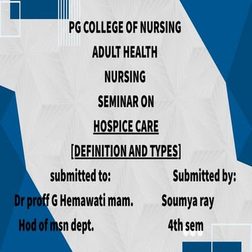 4 Levels of Hospice Care | PDF