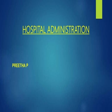 Hospital adm | PPTX