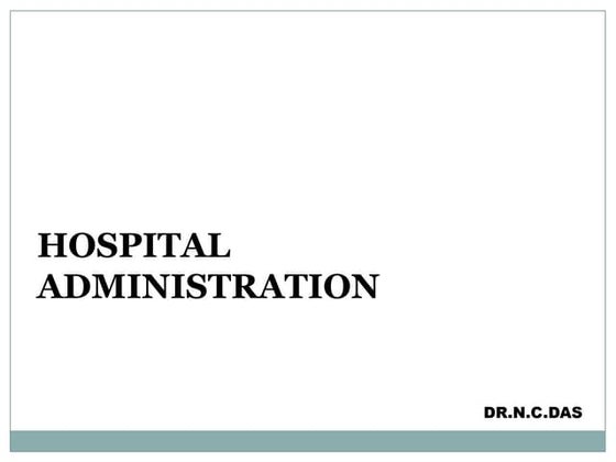 Hospital as an organisation | PPT