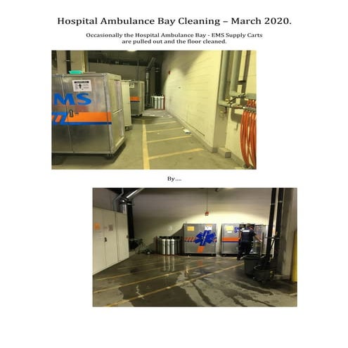Hospital ambulance bay cleaning march 2020 | PDF
