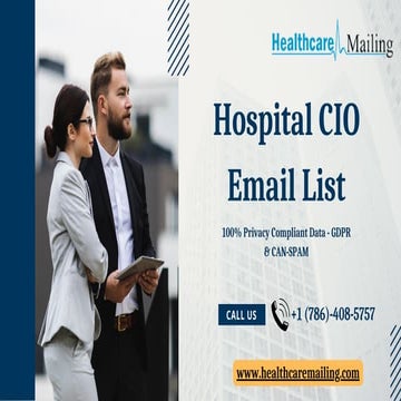 Verified Hospital CFO Email List for Targeted Marketing & Outreach | PDF