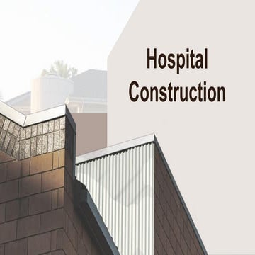 Hospital construction | PDF