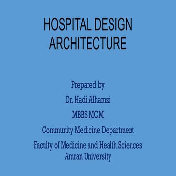 Hospital design | PPTX