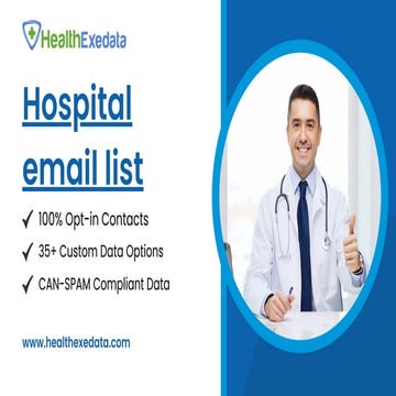 Hospital Mailing List In America For Email Campaigns | PDF
