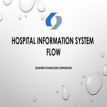 Hospital Information System flow for Public Hospitals | PPTX